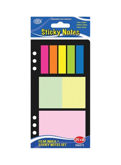Pack Of 200 Film Index With Sticky Notes Set Multicolour price in UAE ...