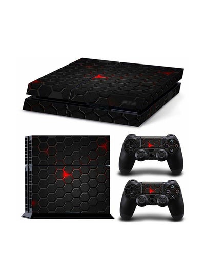 سعر 3-Piece Fire Hexagon Console And Controller Sticker Set For ...