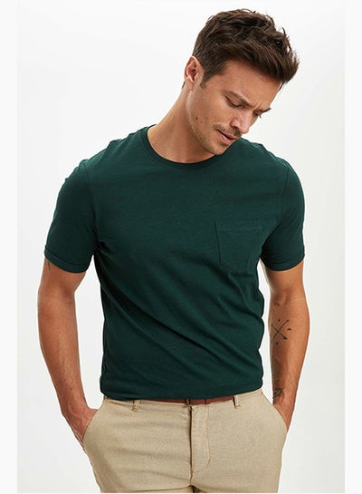 سعر Basic Regular Fit T-Shirt Green فى مصر | نون مصر | كان بكام