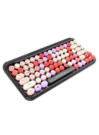 Wireless 84 -Keys Round Key Cap Pattern Keyboard Multicolour price in ...