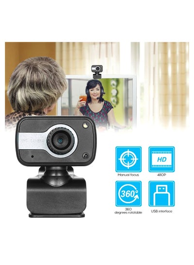 0.3 Megapixels High-definition Web Camera Clip-on USB Webcam for PC ...