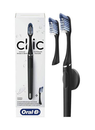 Clic Manual Toothbrush Black 140g price in UAE | Noon UAE | kanbkam
