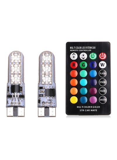 Car RGB LED 12V T10 LED RGB 5050 SMD Signal Lamp Reading Wedge Light Car Interior Decorative ...