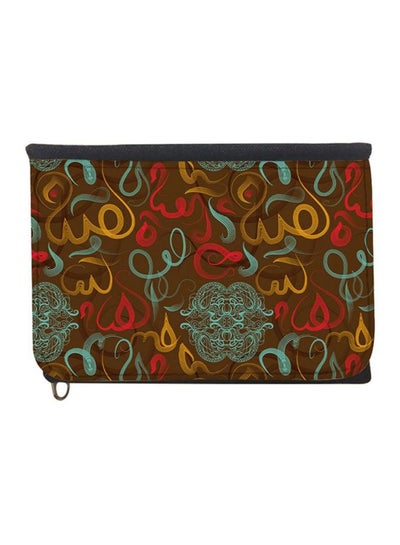 Arabic Calligraphy Printed Bi-Fold Wallet Multicolour price in Saudi ...