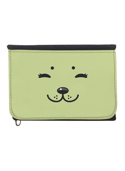 Features Dog Printed Bi-Fold Wallet Green/Black price in Saudi Arabia ...