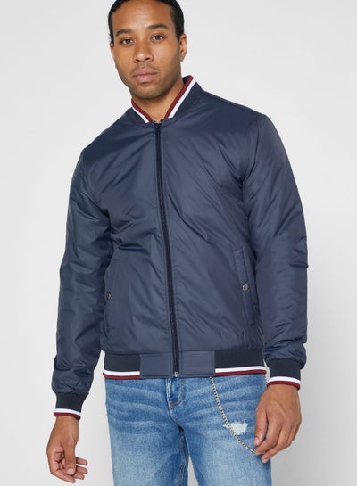 Long Sleeve Bomber Jacket Blue price in UAE | Noon UAE | kanbkam