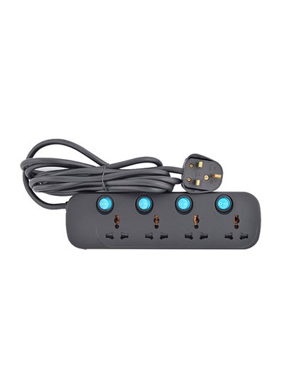 4 Way Universal Power Extension Socket Black price in UAE | Noon UAE | kanbkam