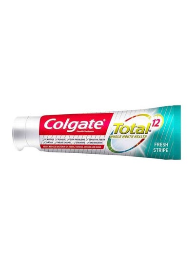 Total 12 Fresh Stripe Toothpaste 75ml price in UAE | Noon UAE | kanbkam