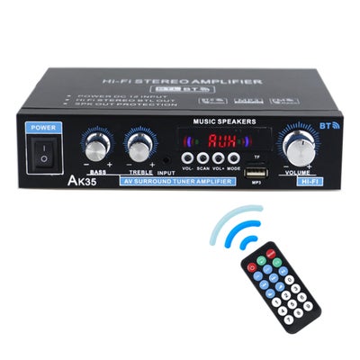 AK35 Mini Audio Power Amplifier V8143EU_P Black price in Saudi Arabia ...
