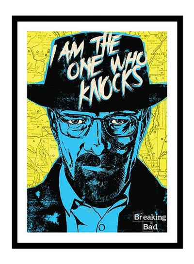 Breaking Bad Poster With Frame Blue/Black/Yellow 40 x 55cm price in UAE ...