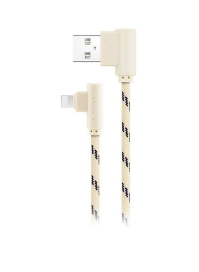 8-Pin L Shape Connector Charging Data Cable Tyrant Gold price in Saudi ...