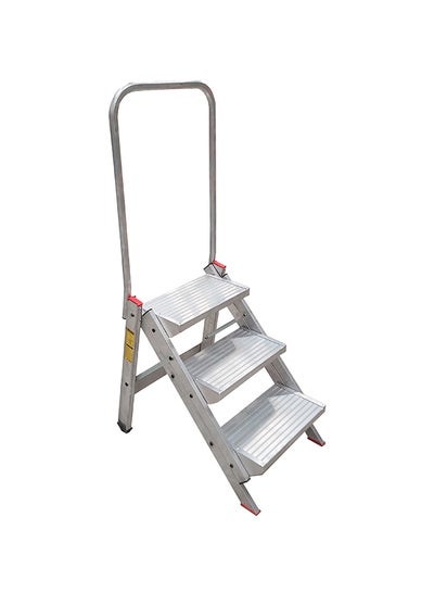 3-Step Compact Stool Ladder Silver 107x55x20cm price in UAE | Noon UAE ...