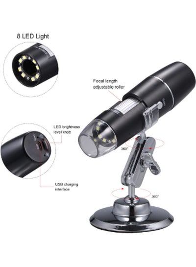 1000X Digital Magnifying Glass USB Electronic Handheld Microscope black ...