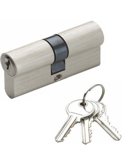 Double Cylinder Door Lock With 3 Keys Silver/Blue/Black 55millimeter ...