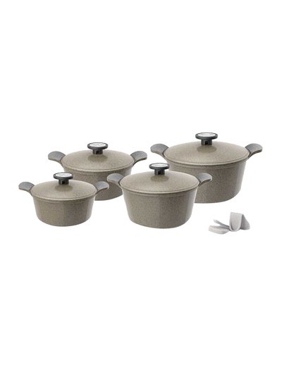 8-Pieces Xtrema Cookware Set Beige 20/24/26/28cm price in Saudi Arabia ...