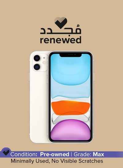 Renewed - iPhone 11 With FaceTime White 64GB 4G LTE - KSA Specs price ...