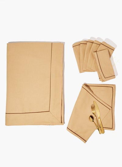 8 Piece Table Linen Set - For Dining Table - Tablecloth, Table Runner ...