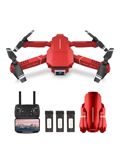 E98 Drone HD wide angle 4K WIFI 1080P FPV Drones 3 Batteries Red ...