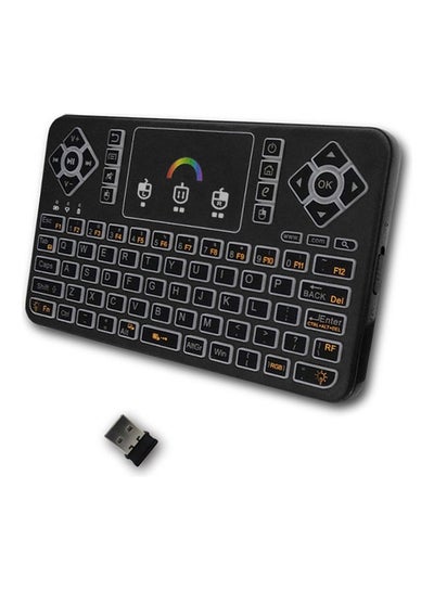 Wireless Mini Qwerty Keyboard With Touchpad Black price in Saudi Arabia ...