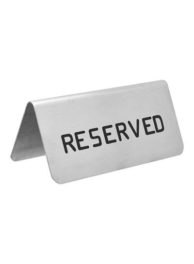 Reserved Sign Plate Silver 12x5.3cm price in UAE | Noon UAE | kanbkam