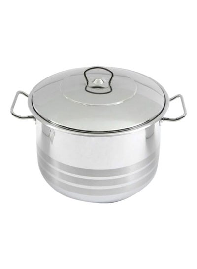 Mega Cooking Pot With Lid Silver 32x20cm price in Saudi Arabia | Noon ...