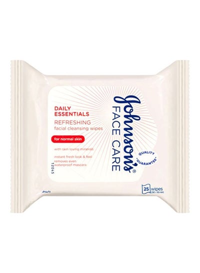 Daily Essentials Cleansing Wipes Normal Skin, 25 Count price in Saudi ...