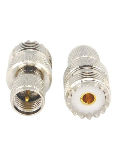 Mini UHF Male To UHF Female Connector RF Coaxial Adapter Silver price ...