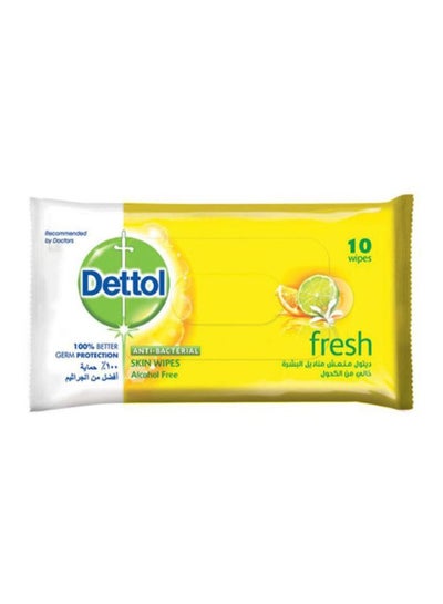 10-Piece Fresh Anti Bacterial Skin Wipes Set White price in UAE | Noon ...