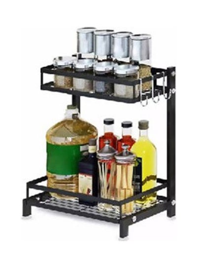 Metal spice stand 2 roles size Black 32*20*40cm price in Egypt | Noon ...