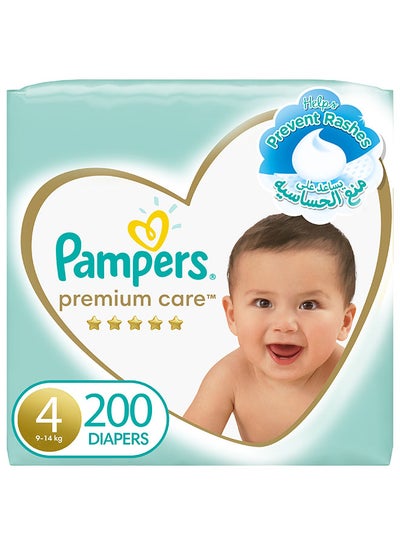 Pampers Premium Care Diapers Size 4 9 14 Kg The Softest Diaper And