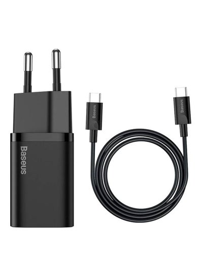 PD 25W Super Fast Charger Plug with USB C Cable 1M Super Si Quick ...