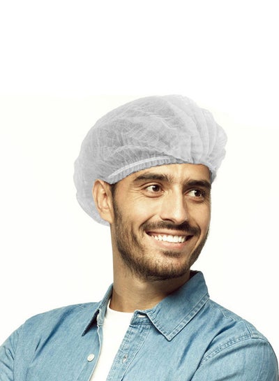 100-Piece Mob Cap Double Elastic White 18x21inch price in UAE | Noon ...