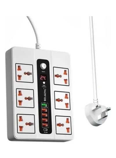 Power Socket Extension Board White price in UAE | Noon UAE | kanbkam