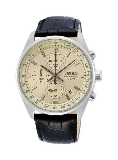 Men's Men's Leather Analog Wrist Watch price in Saudi Arabia | Noon ...