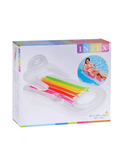 Inflatable Kool Swimming Pool Float Lounger With Comport Headrest For ...