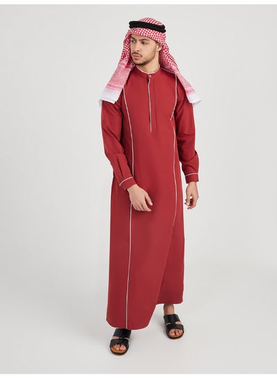 Comfortable Modest Kandora Red price in Saudi Arabia | Noon Saudi ...