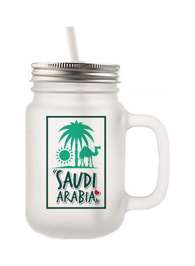 Saudi Arabia National Day Frosted Jar White 12ounce price in Saudi ...