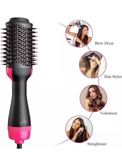 One Step Hot Air Brush Dryer And Styler Black/Pink 35cm price in Saudi ...