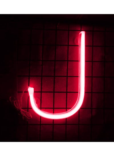 LED Neon Flex Letter Light J Red 30 x 15cm price in UAE | Noon UAE ...