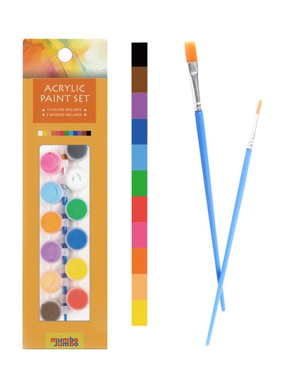 Water Based Acrylic Pot Paint Set And Brush assorted price in Saudi ...