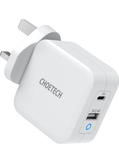 1 USB C PD Port and 1 USB A Ports 65W Wall Charger White price in UAE ...