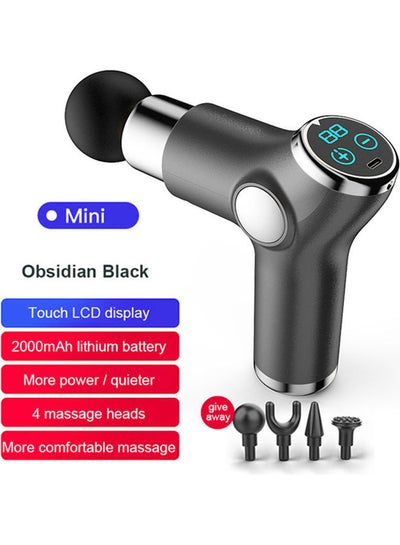 Usb Charge Mini Electric Fascia Muscle Massage Gun With Lcd Display