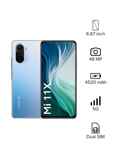 Mi 11x Dual Sim Celestial Silver 8GB RAM 128GB 5G - International ...
