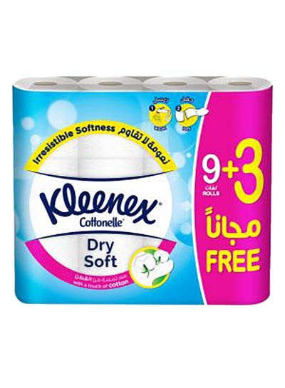2 Ply Toilet Paper Dry Soft - 200 Sheets Pack of 12 Tissue Rolls price ...