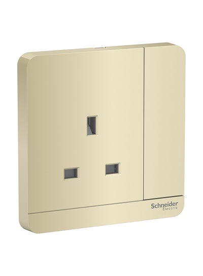 13A & 230V 1 Gang Single Switched Socket With Neon Gold 3.17cm price in ...
