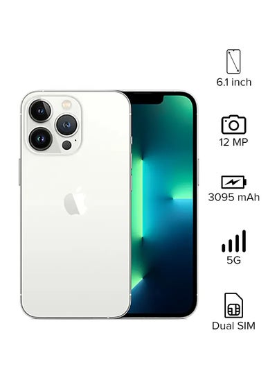 iPhone 13 Pro Physical Dual Sim 128GB Silver 5G With FaceTime price in ...