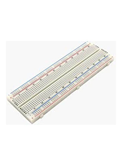 Solderless Mb-102 Mb102 Breadboard 830 Tie Point Pcb Breadboard White price in Egypt | Noon ...