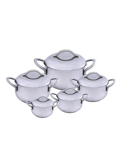 Turkish Cookware Set - 10 Pieces Silver price in Egypt | Noon Egypt ...