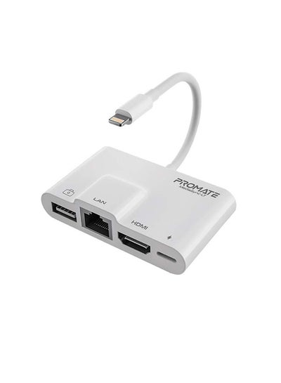 Lightning Hub, 4-in-1 Premium Multimedia Adapter with 1080p HDMI Port ...