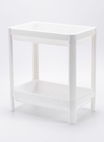 Multipurpose Plastic 2 Tier Rack For Home Organization And Shelving ...